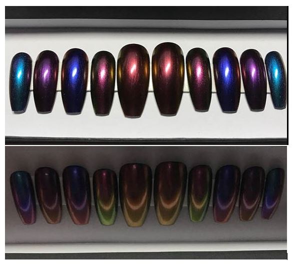 Rainbow Chrome – Just Peachy Nails